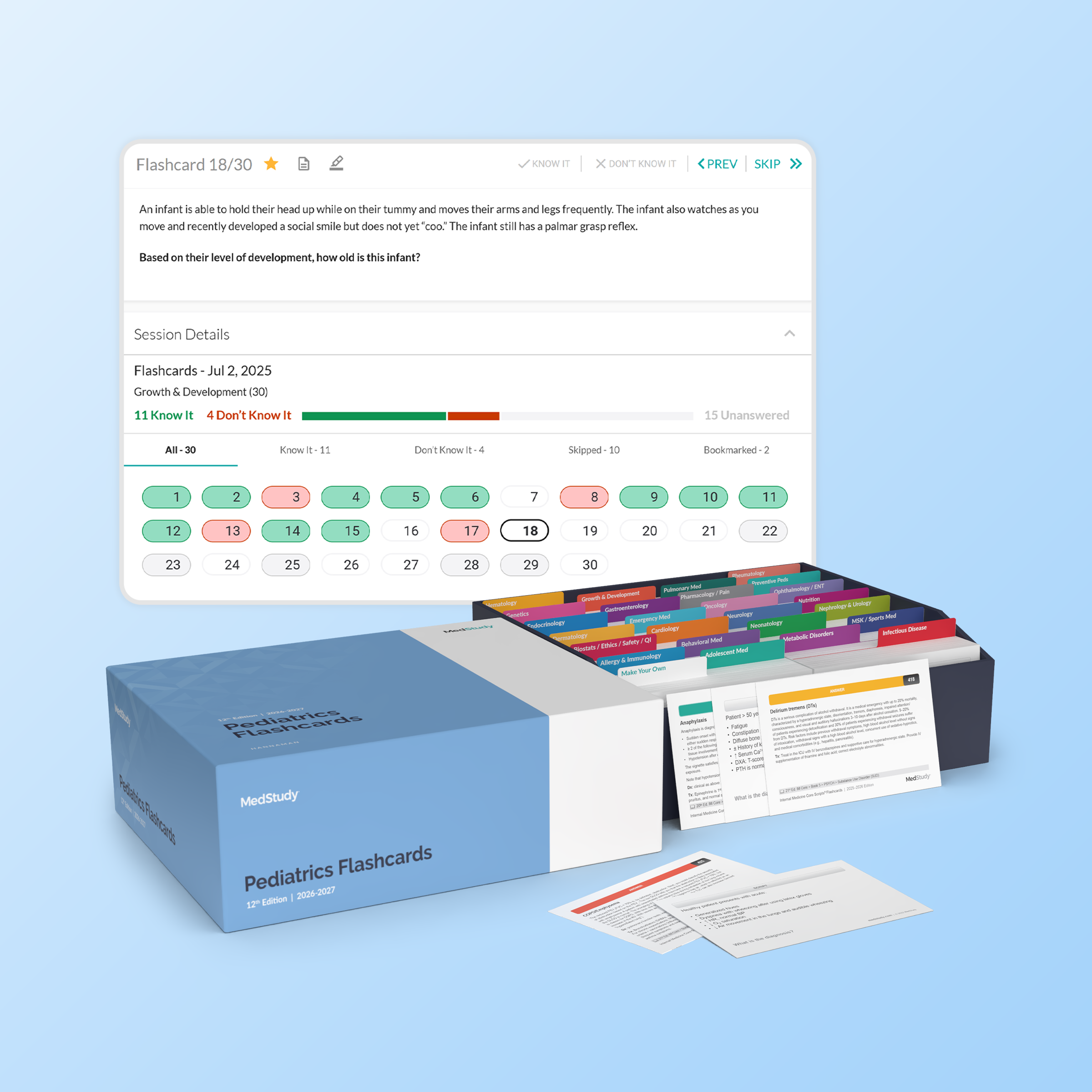 2026-2027 Pediatrics Flashcards – MedStudy