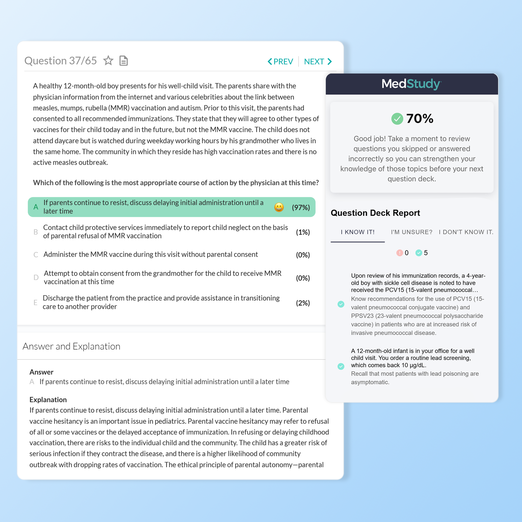 MedStudy Pediatrics Study Strong Essentials